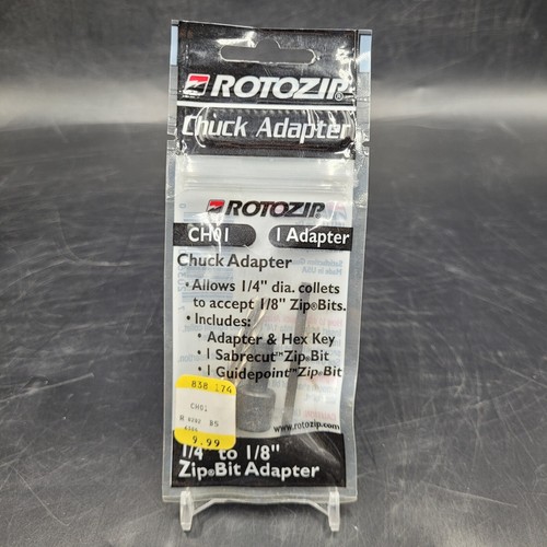 RotoZip CH01 2610043167 Chuck Adapter 1/4" Chuck Mount Size, 1/8" Chuck ...