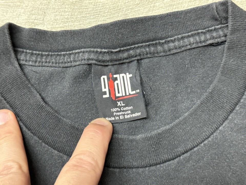 ‘90S METALLICA VTG CONCERT TOUR CREW TEE T-SHIRT RARE METAL GIANT XL ...