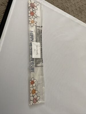 Vera Bradley HAPPY BEYOND MEASURE Prairie Paisley 12" Clear Acrylic ...
