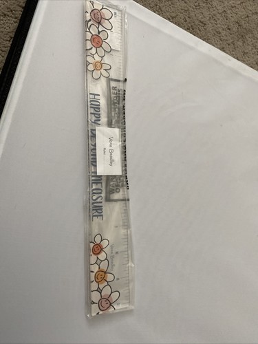 Vera Bradley HAPPY BEYOND MEASURE Prairie Paisley 12" Clear Acrylic ...