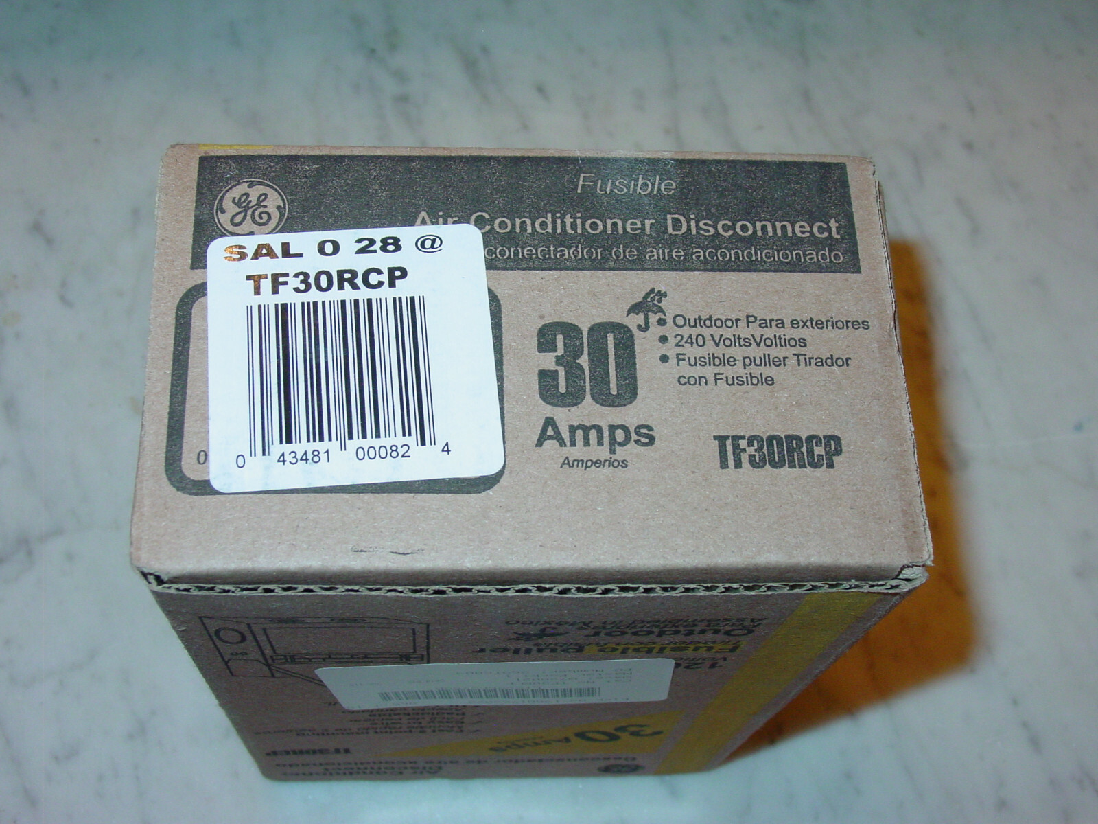 GE Air Conditioner Disconnect TF30RCP 30A 120V | eBay