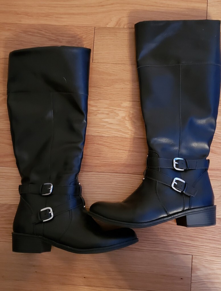 Arizona Boots AZ Denver Black Knee High Size 9 w/Buckles - Women Boots ...