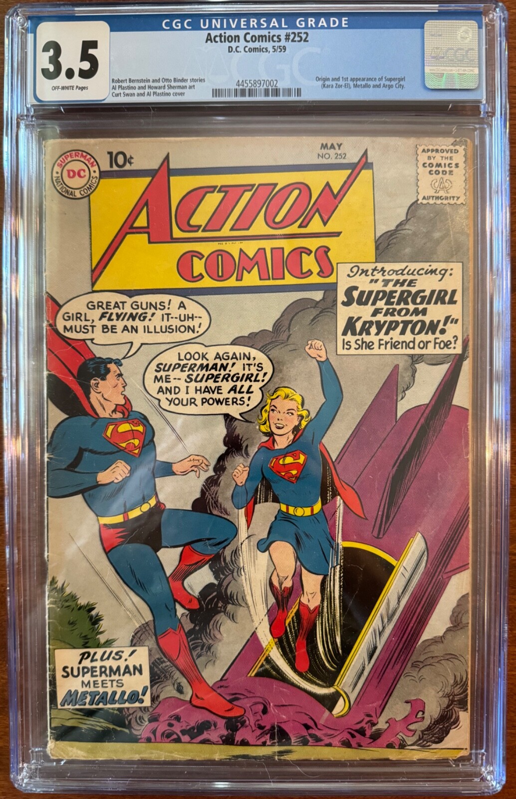 Action Comics #252 (1959) CGC 3.5 - 1st Appearance of Supergirl DC ...