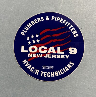 Local 9 NJ Plumbers And Pipefitters HVAC Technicians, Union Hard Hat ...