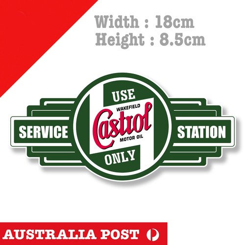 Castrol Oil Logo Service Station Motor Oil Sign Vintage Retro Sticker ...