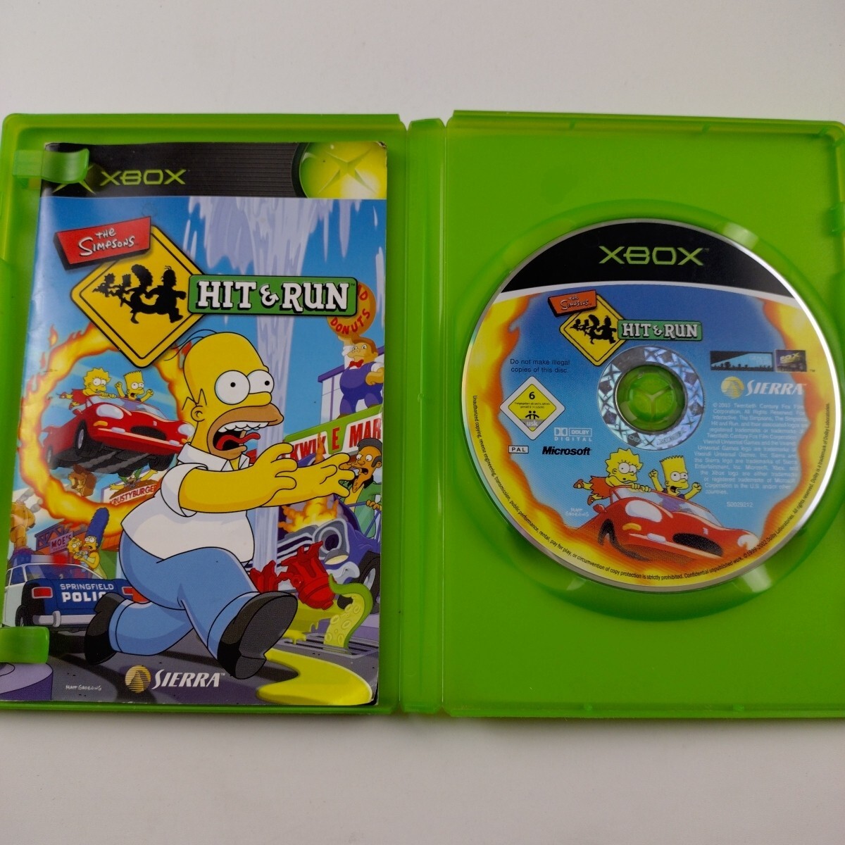 The Simpsons Hit & Run + Manual - Microsoft Xbox Original Game PAL ...