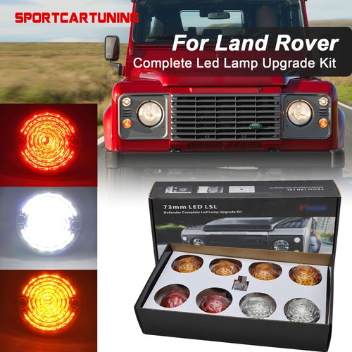 4*Yellow+2*Clear+2*Red Complete LED Upgrade Lights For 83-16 Land Rover ...