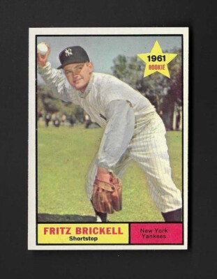 Fritz Brickell 1961 Topps #333 New York Yankees - MINT - Compare to a 7 ...