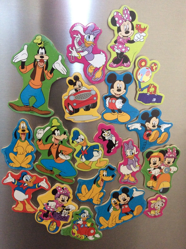 MELISSA & DOUG DISNEY MICKEY MOUSE 19 WOODEN MAGNETS WITH WOOD BOX | eBay
