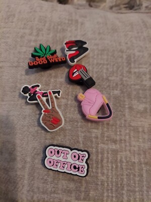 Bad female Pins Colorful Croc/Shoe Pins Set of 6 hot girl summer | eBay