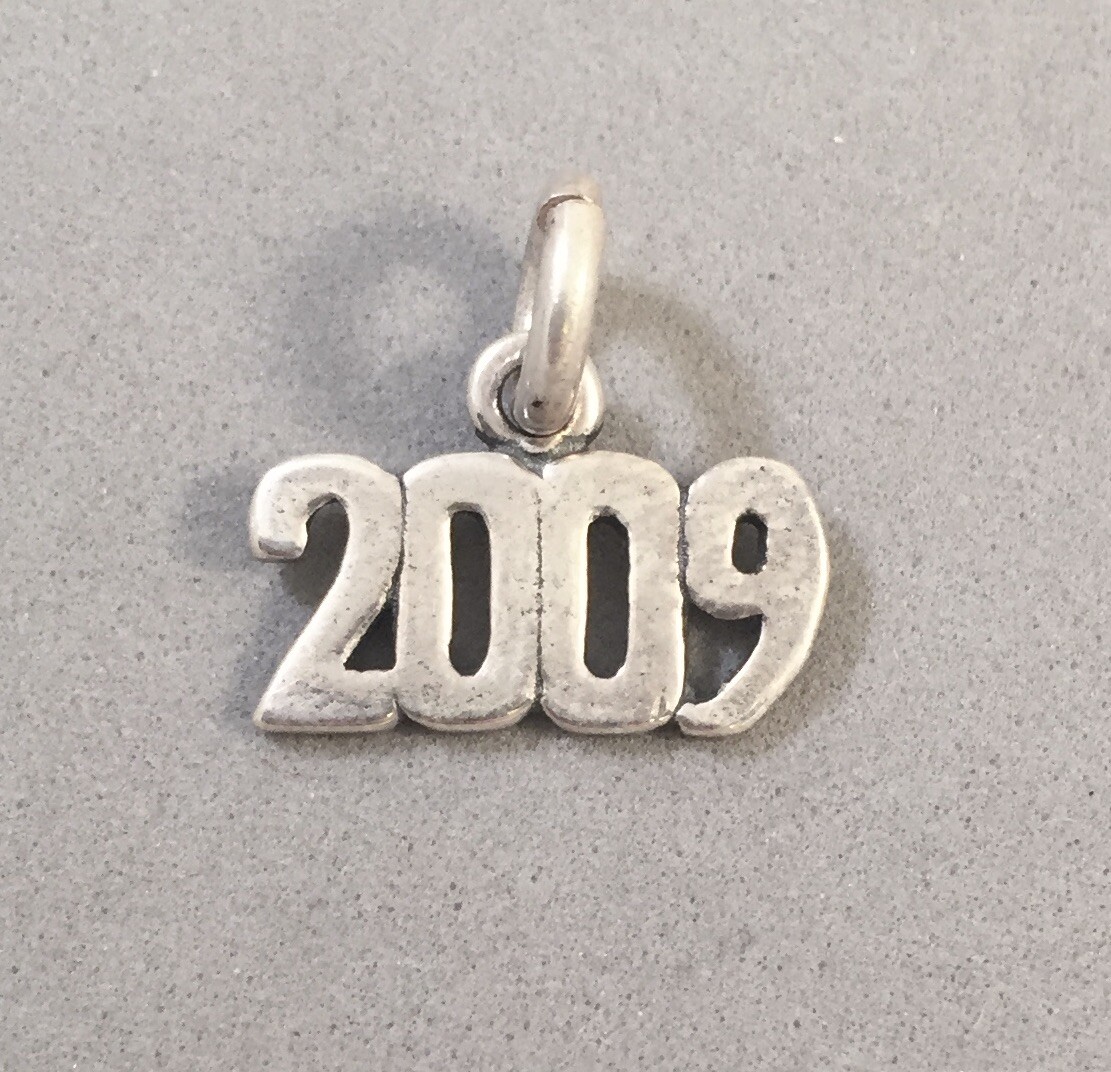 .925 Sterling Silver YEAR CHARM High School Graduation Anniversary NEW ...