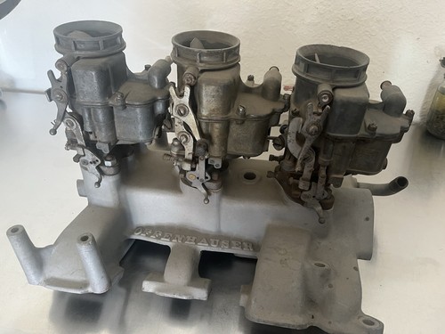 Vintage Ford Y-Block 3x2 Tripower Setup. 292 312 Offenhauser | eBay