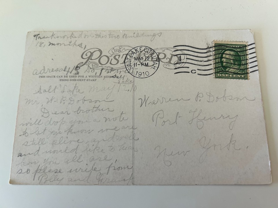 Boston & Newhouse Buildings Salt Lake City Utah Postcard | eBay