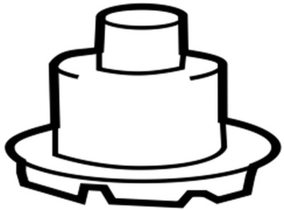 52217-33030 Toyota Cushion, front suspension member body mounting, rear ...