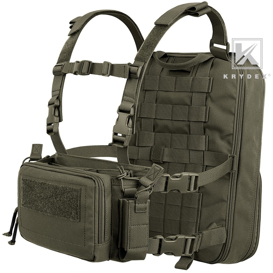 KRYDEX D3CR Chest Rig Harness Mag Pouches Flatpack Backpack Expandable ...