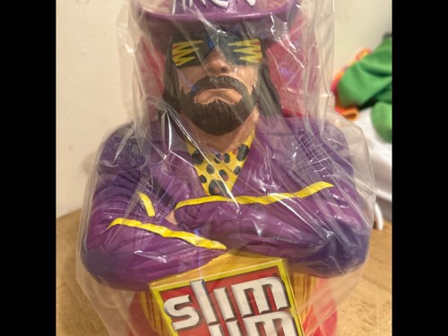 Slim Jim MACHO MAN RANDY SAVAGE Collectible Display Holder Limited ...