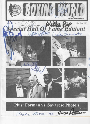 Boxing World June 1997 Hall of Fame Edition Signed Autographs of 10 HOF ...