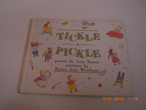 Tickle a Pickle Poems by Ann Turner Hardcover | eBay