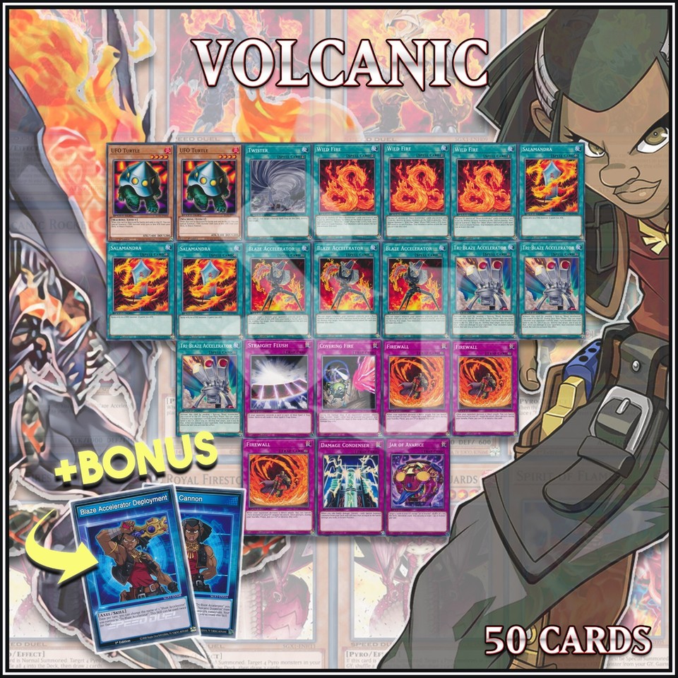 STARTER DECK AXEL 50+ Volcanic Doomfire Rocket Shell Tri Blaze Blaster ...