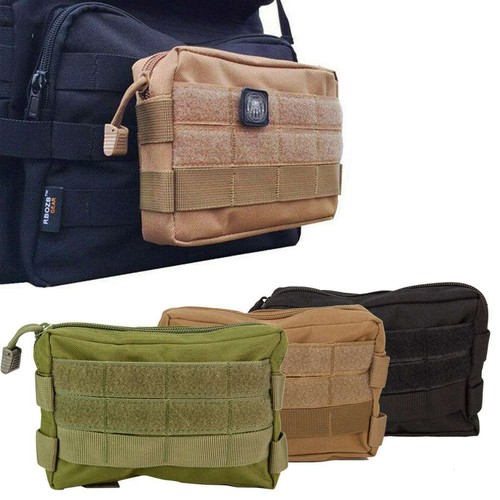 Outdoor Tactical Molle Pouch EDC Belt Waist Pack Bag Utility Multi ...