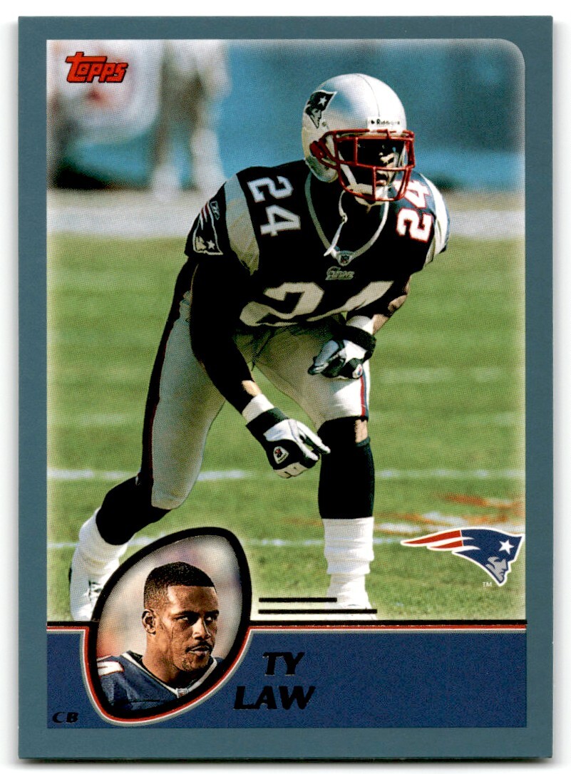 2003 Topps Ty Law New England Patriots #193 | eBay