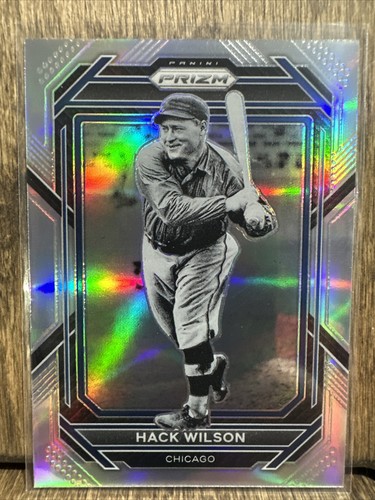 2023 Panini Prizm Baseball Silver Prizm #218 Hack Wilson - Chicago Cubs ...