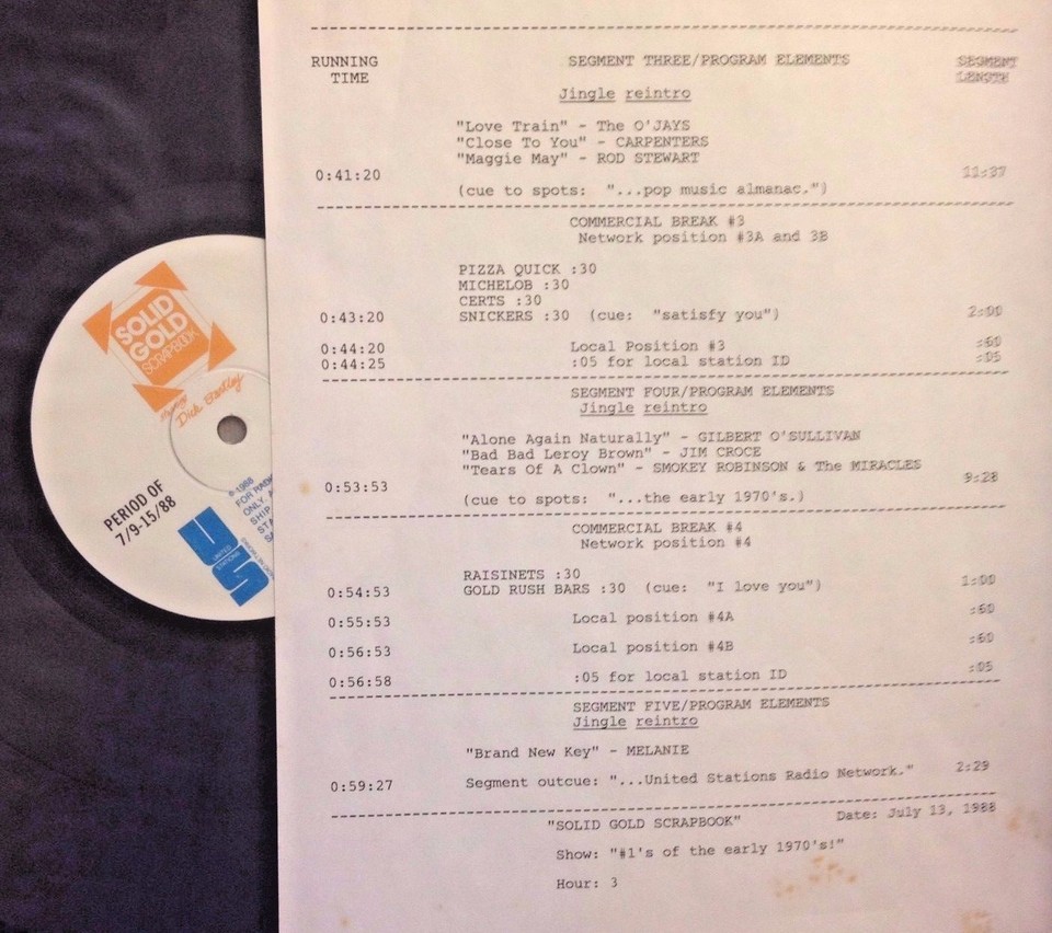 RADIO SHOW: 7/7/88 TODAY '68! STATUS QUO, DONOVAN, MERILEE RUSH, HUGH ...