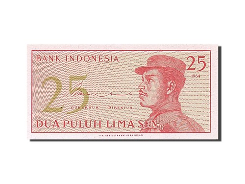 [#262107] Biljet, Indonesië, 25 Sen, 1963, 1964, KM:93a, NIEUW | eBay UK