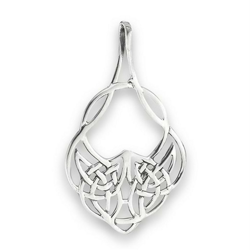 Celtic Phoenix Knot Necklace Womens 925 Sterling Silver Norse Firebird ...
