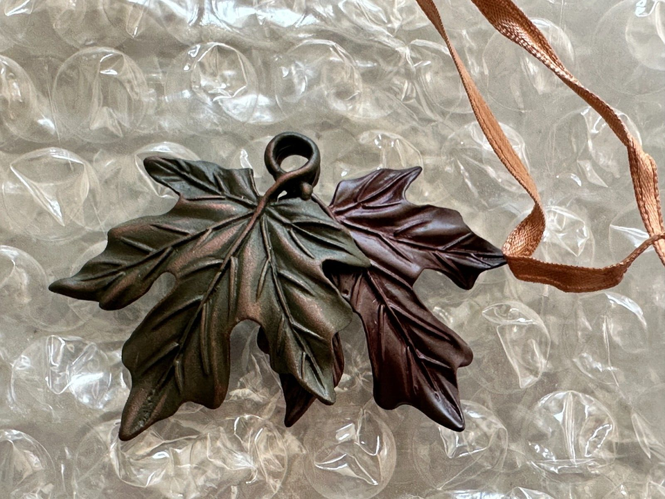 NEW Longaberger Double Maple Leaf Tie-On #73393 | eBay