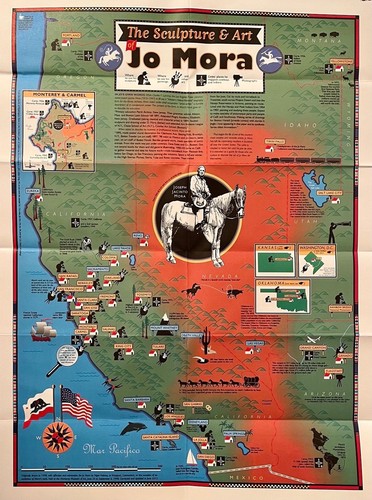 Nigel Holmes / The Sculpture and Art of Jo Mora Map 2013 Corrected and ...