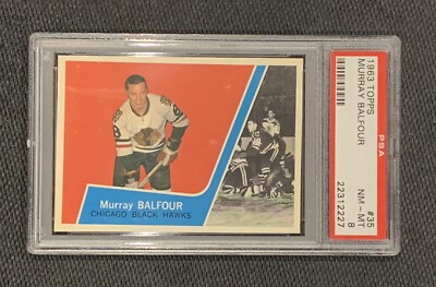 1963 Topps #35 Murray Balfour PSA 8 NM-MT | eBay