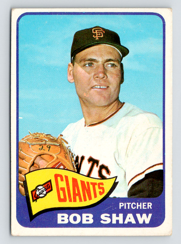 1965 Topps Card, #428 Bob Shaw, San Francisco Giants, see Video | eBay