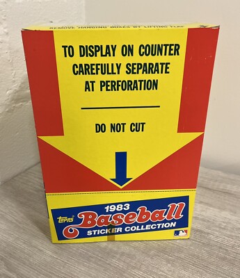 1983 Topps Baseball 3 Complete 1 thru 8 Sets - 24 Sticker boxes Total W ...