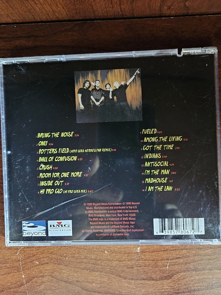 Anthrax CD Return of the Killer A's: The Best of Anthrax | eBay