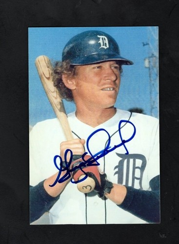 1974-76-GARY SUTHERLAND-DETROIT TIGERS AUTOGRAPHED PC SIZED COLOR PHOTO ...