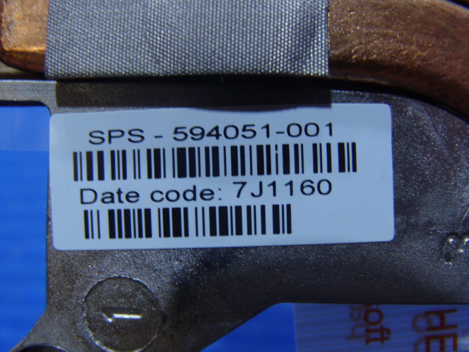 HP EliteBook 8440P 14" Genuine Laptop CPU Cooling Heatsink 594051-001 ...