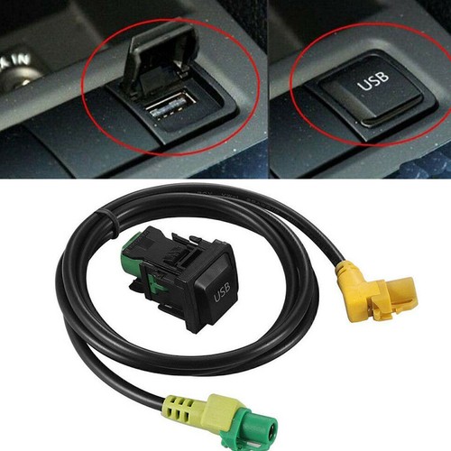 USB AUX Cable Switch Plug For Bora Sagitar Jetta Golf GTI MK6 MK5 ...