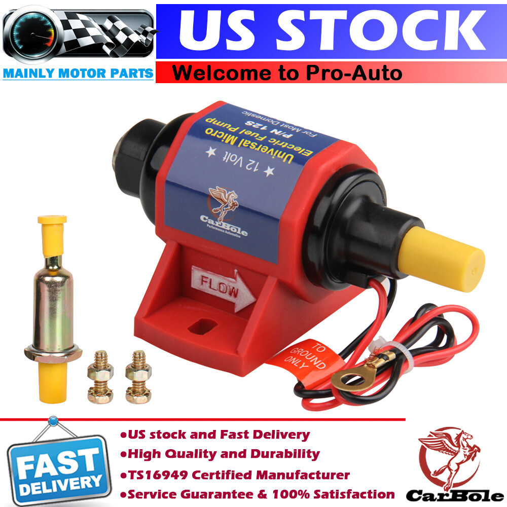 12S Universal Electric Fuel Pump Carburetor 12V Low Pressure Gas ...