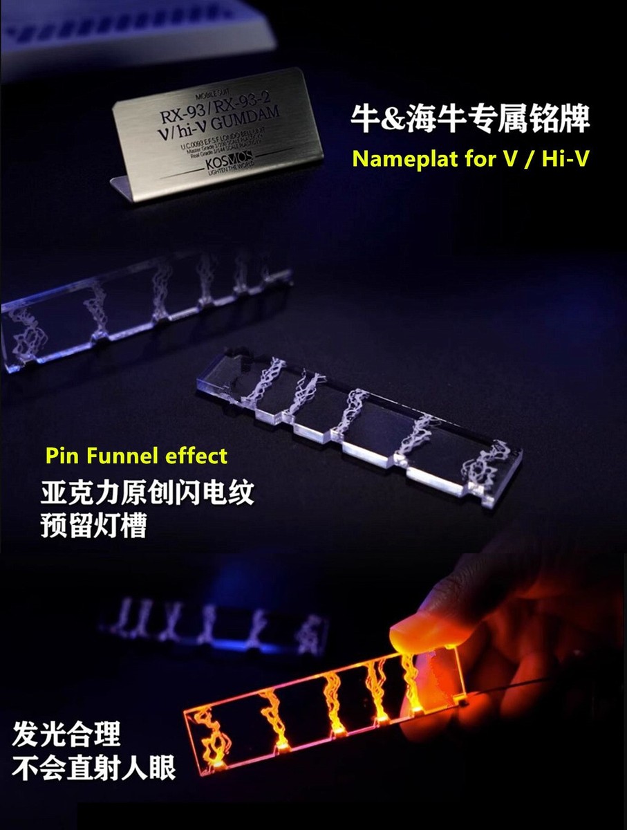 Gundam Light Kosmos RGB LED Kit For RG 1/144 Hi-Nu Gundam Model - 6 ...