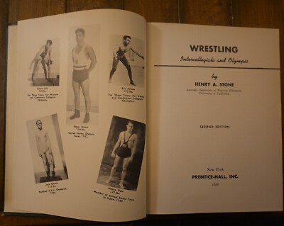Wrestling Intercollegiate Olympic Henry A. Stone Vintage 1950 Photo ...