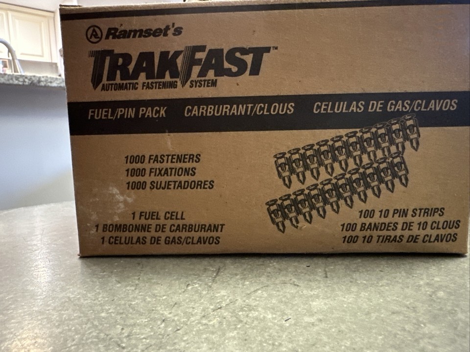 Ramset FPP034B TrakFast 3/4" Steel Pin with Single Fuel Cell 1000 Pack ...
