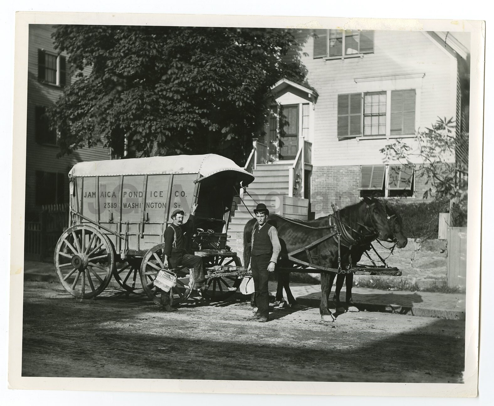 Ice Delivery Wagon - Vintage 8x10 by Charles H. Currier - Boston, MA | eBay