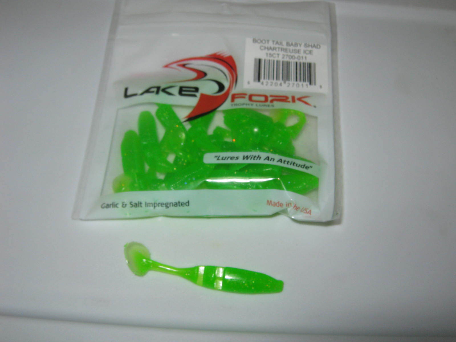LFT TROPHY LURES BOOT TAIL BABY SHAD 15 CT. CHART ICE | eBay