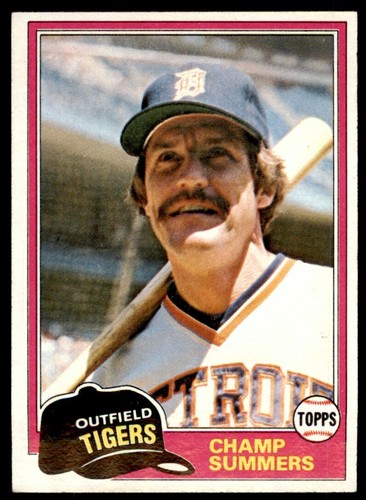 1981 TOPPS CHAMP SUMMERS . DETROIT TIGERS #27 | eBay