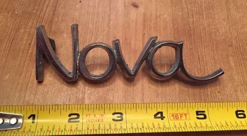 5109/ Vintage / Original Chevrolet Nova Car Emblem ~ Metal Badge Chevy ...