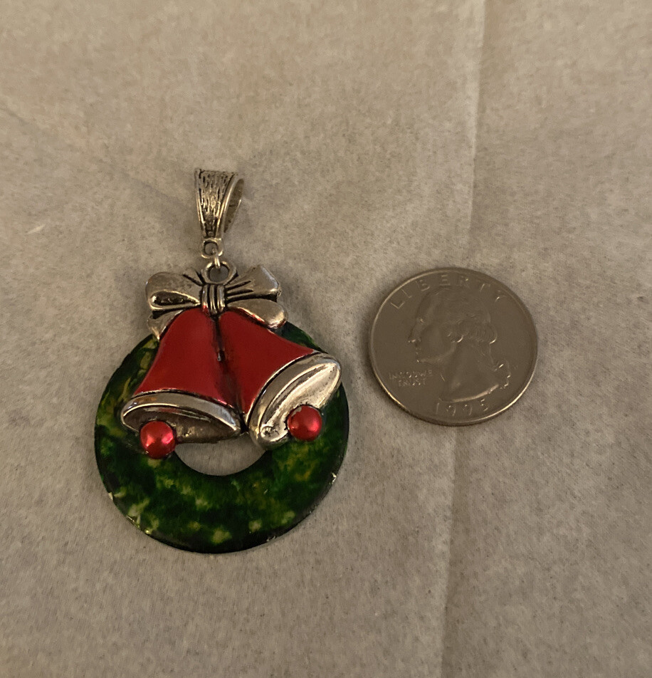 Unique Handcrafted Christmas Holiday Bells Pendant Slider | eBay