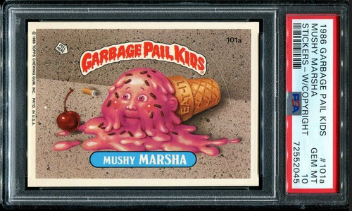 PSA 10 GEM MINT 1986 GARBAGE PAIL KIDS GPK OS3 MUSHY MARSHA #101a 52045 ...