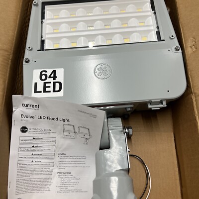 GE EVOLVE EFM1010BB76740NAS1GRAY LED Flood / Spot Light,4000K,10K Lm ...