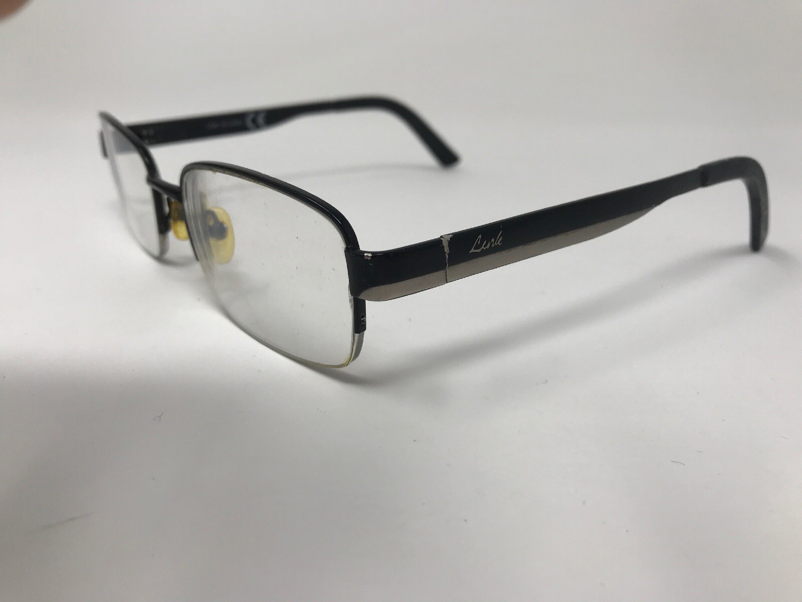 LINK OCCHIALI Eyeglasses Frame LINK2035/N Half Rimless 54-16-138 Black ...